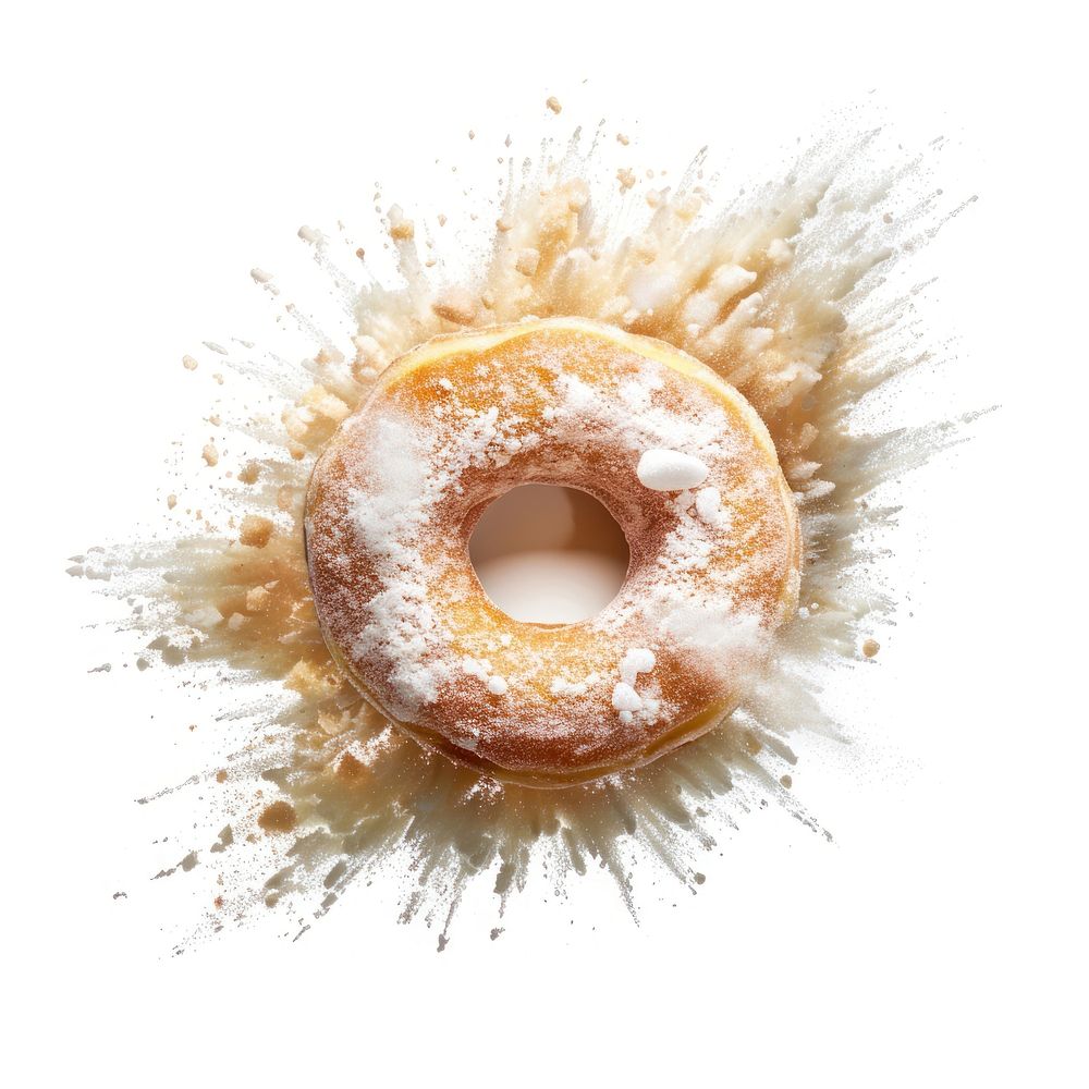 Exploding sugar donut food explosion | Free Photo - rawpixel