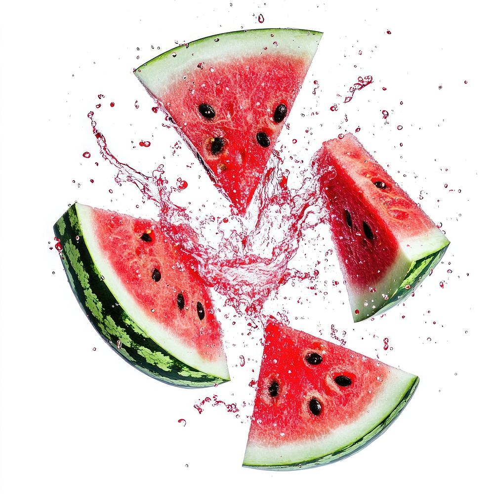 Exploding pieces watermelon fruit refreshment | Free Photo - rawpixel
