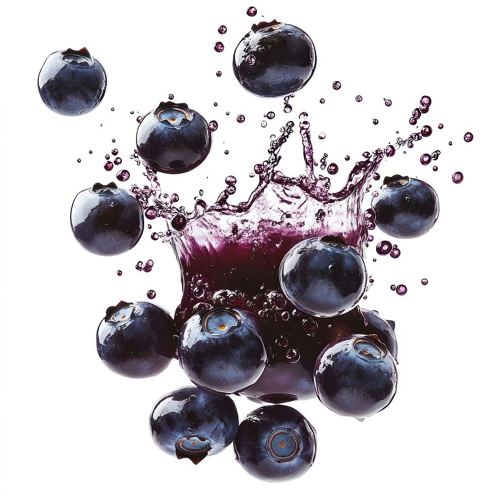 Exploding real blueberries blueberry fruit | Free Photo - rawpixel