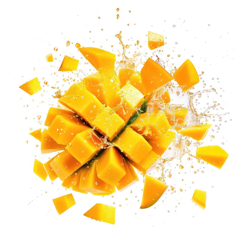 Exploding real cutted mango fruit | Free Photo - rawpixel