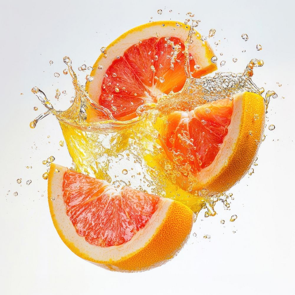 Exploding real cut grapefruit orange | Free Photo - rawpixel