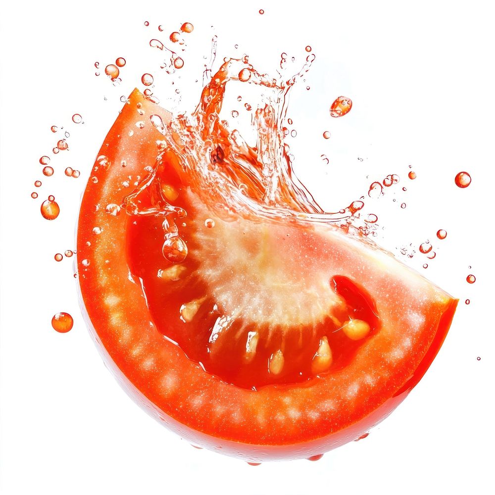 Exploding real half tomato vegetable | Free Photo - rawpixel