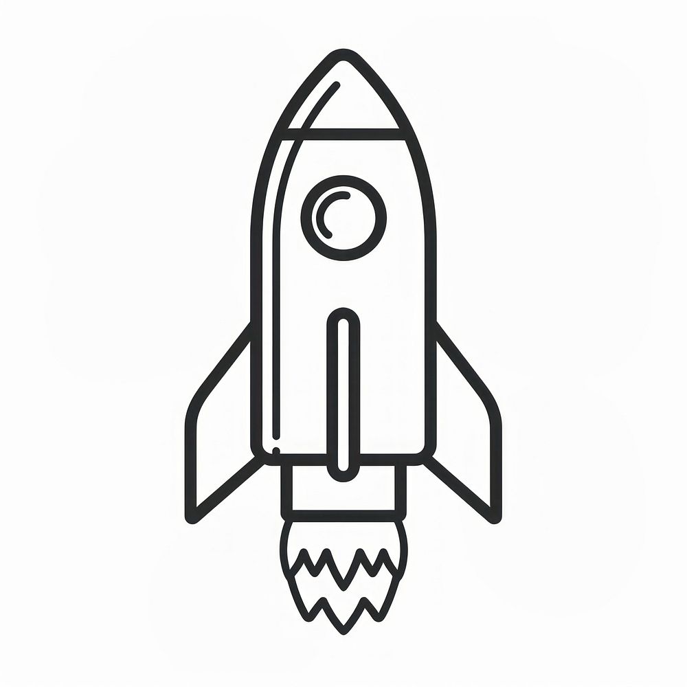 Rocket illustration rocket simple. | Free Photo Illustration - rawpixel