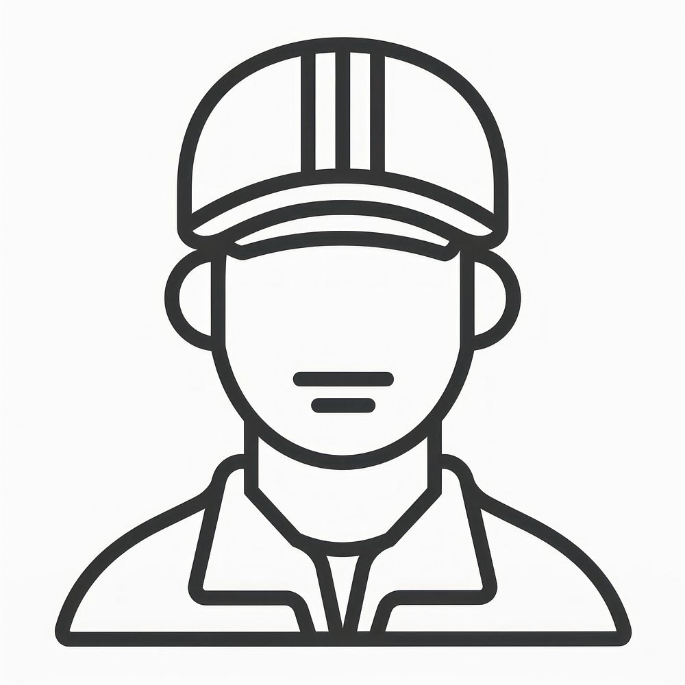 Simple worker profile icon illustration | Free Photo Illustration ...
