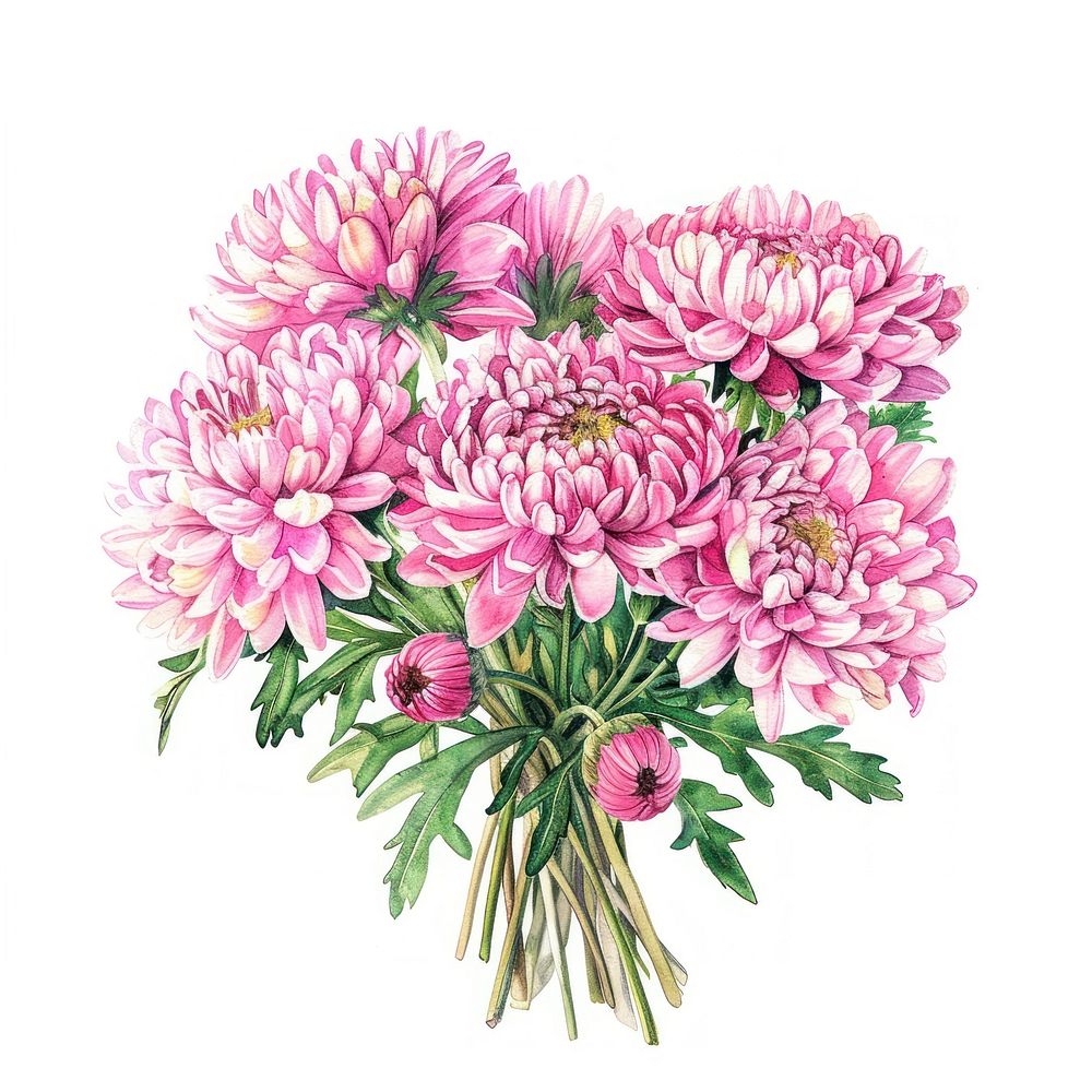 Flower bouquet art illustration watercolor. | Free Photo Illustration ...