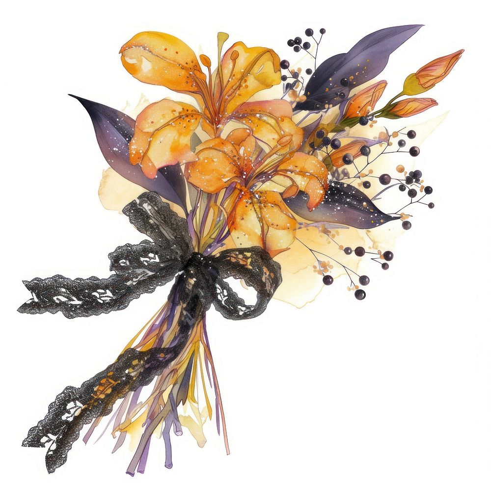 Flower bouquet flowers art illustration. | Free Photo Illustration ...