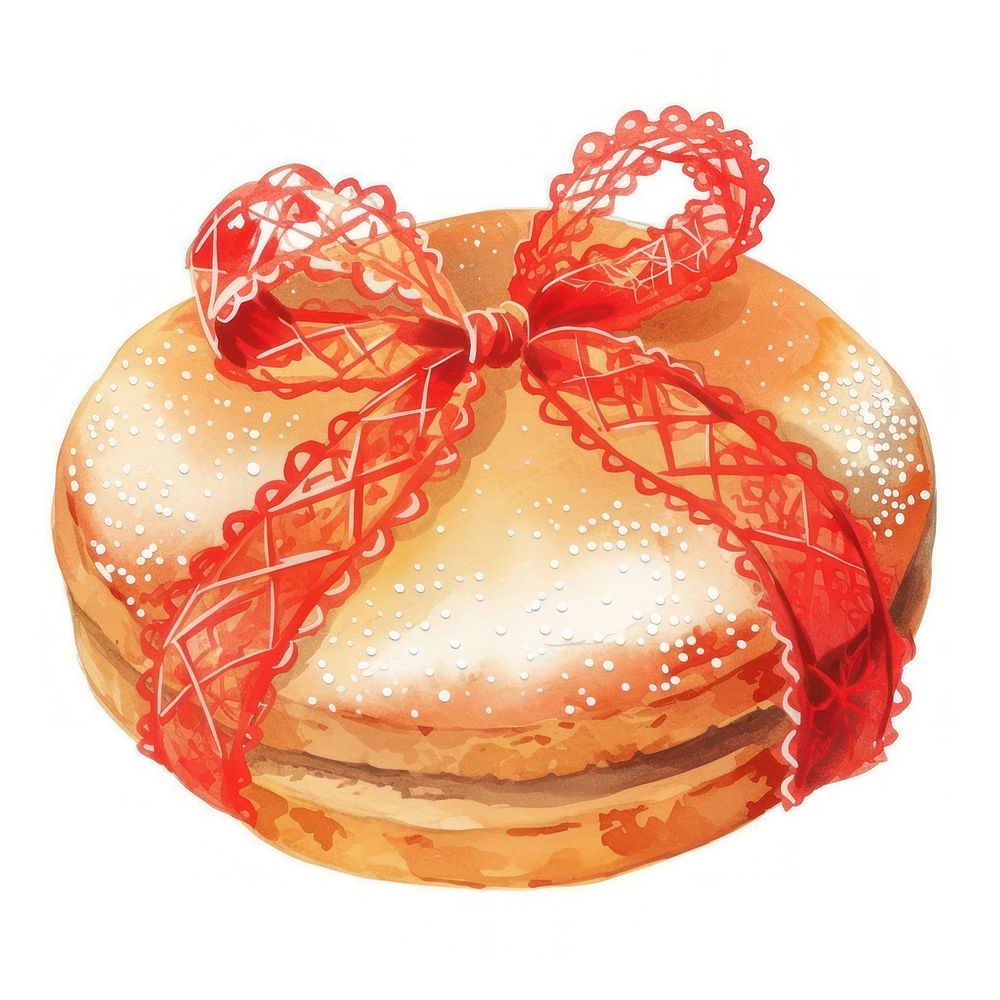 Gingerbread dessert sweets ribbon. | Free Photo Illustration - rawpixel