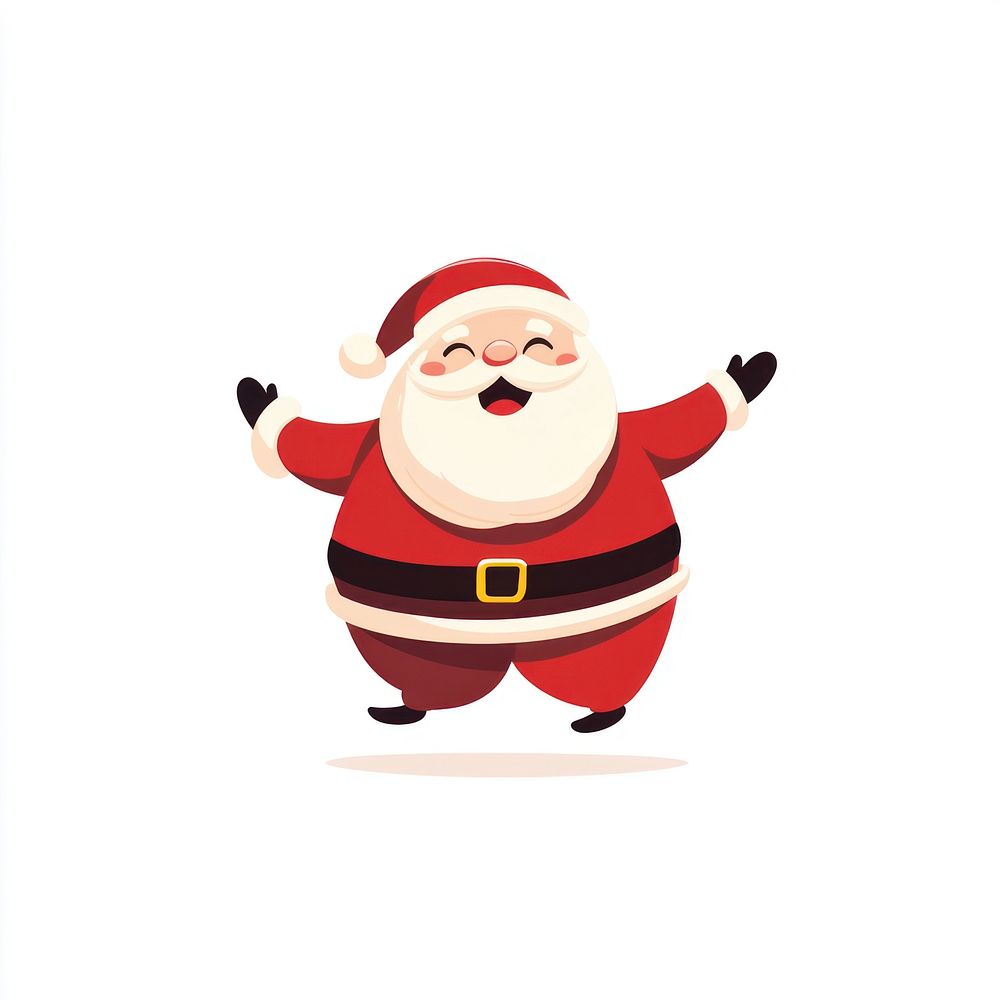 Chubby Santa Claus dancing cartoon | Free Photo Illustration - rawpixel