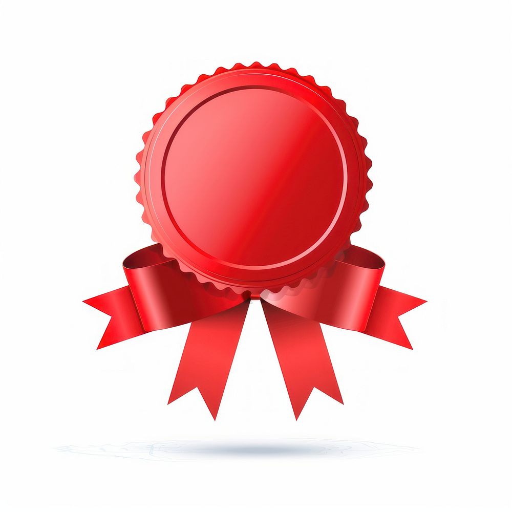 Bold red circle ribbon shape | Free Photo Illustration - rawpixel