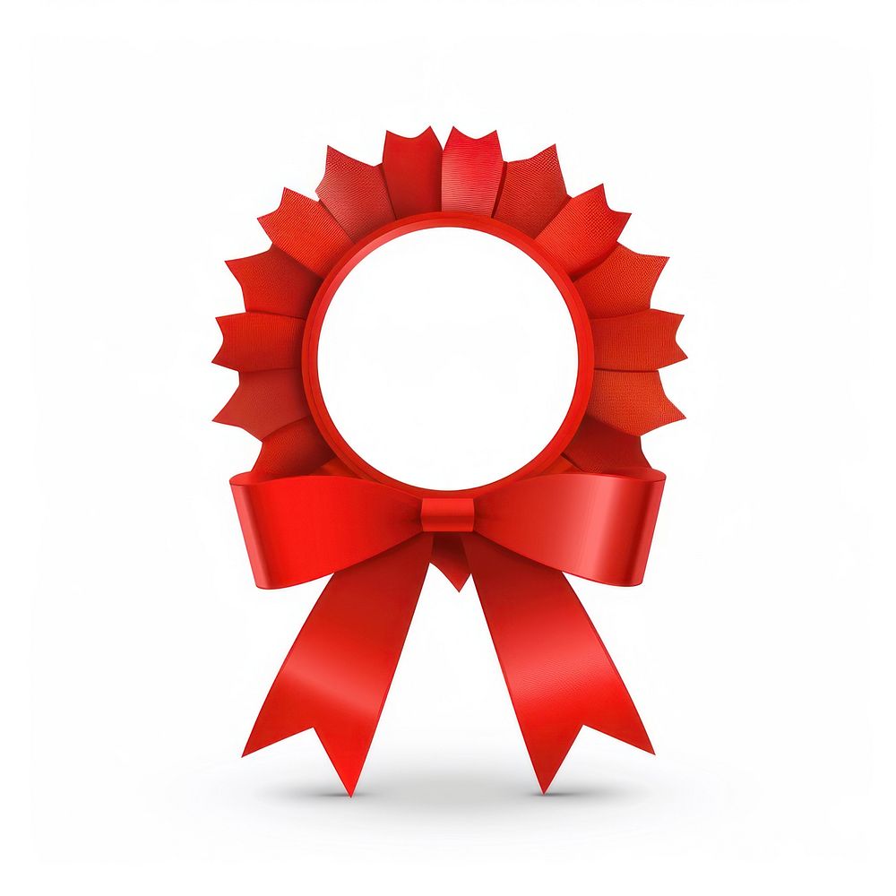 Bold red circle ribbon shape | Free Photo Illustration - rawpixel