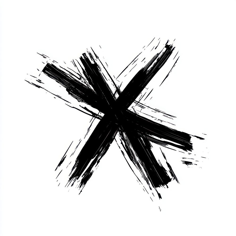 asterisk scribble abstract drawing symbol. | Free Photo Illustration ...