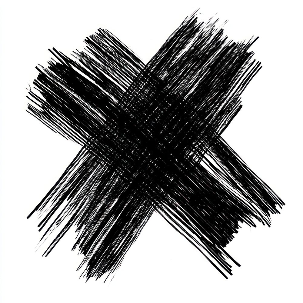asterisk scribble abstract drawing black. | Free Photo Illustration ...
