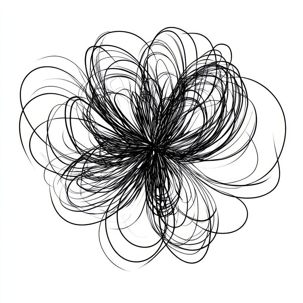 flower scribble drawing abstract pattern | Free Photo Illustration ...