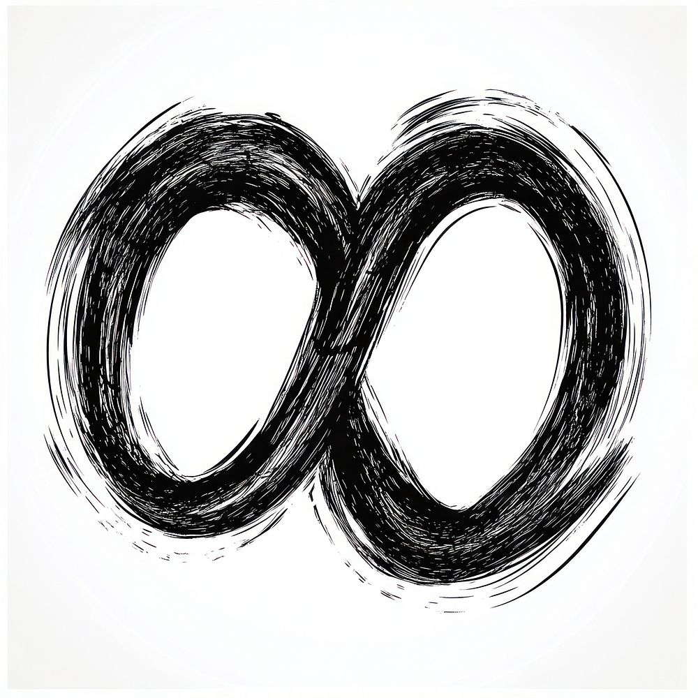 infinity scribble abstract drawing symbol. | Free Photo Illustration ...