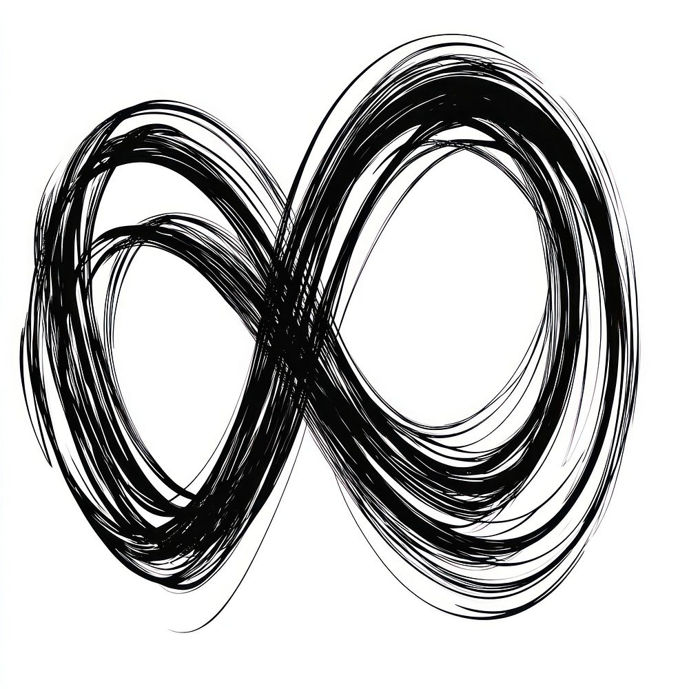 infinity scribble abstract drawing black. | Free Photo Illustration ...
