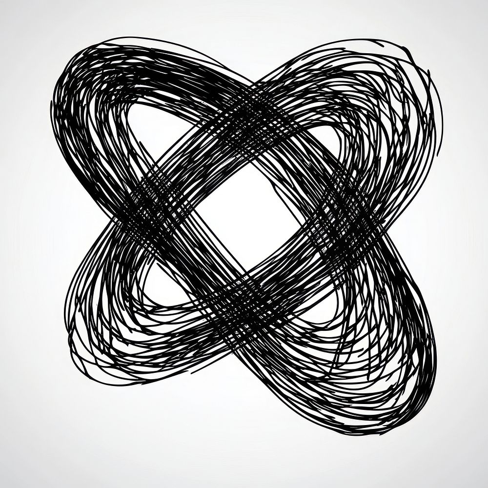 infinity scribble abstract drawing black. | Free Photo Illustration ...