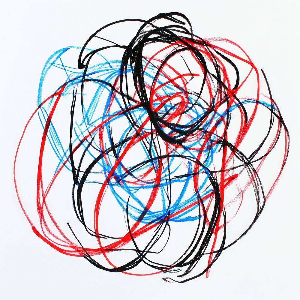 A scribble abstract art contemporary. | Free Photo Illustration - rawpixel