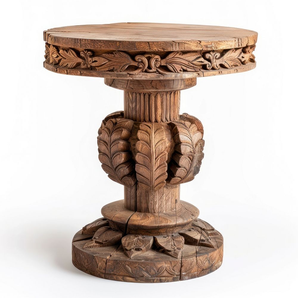 Carved wooden table furniture craftsmanship | Free Photo - rawpixel