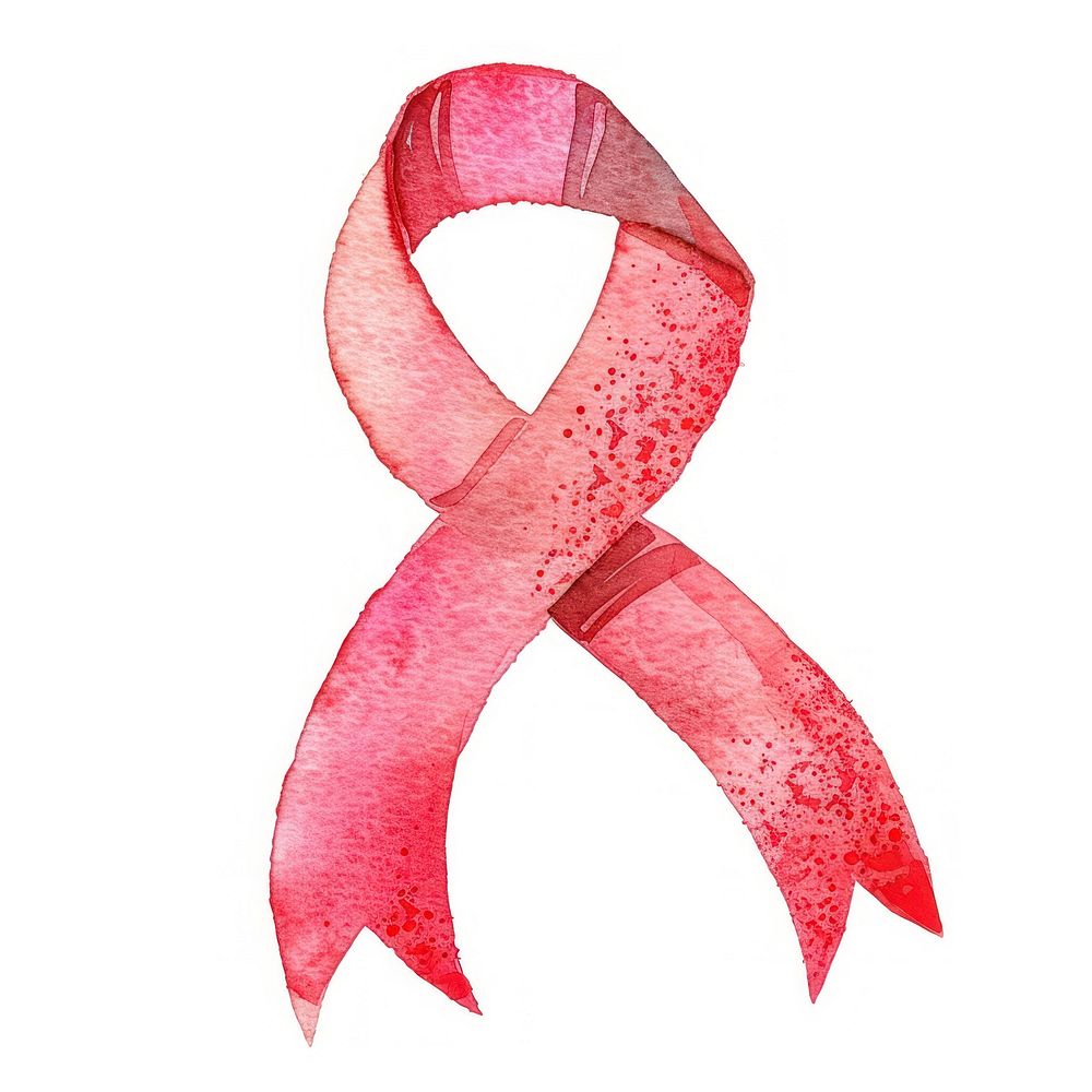 Red ribbon art illustration watercolor. | Free Photo Illustration ...
