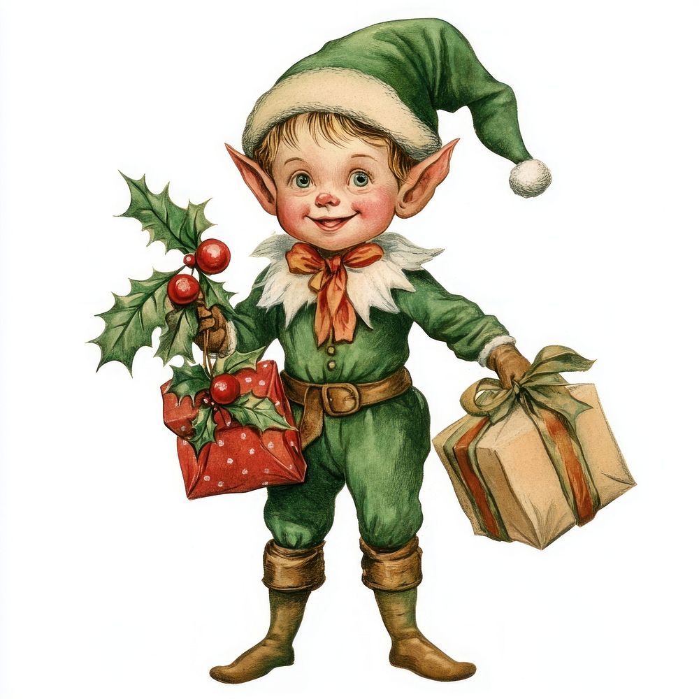 Christmas elf illustration photography decoration. | Free Photo ...