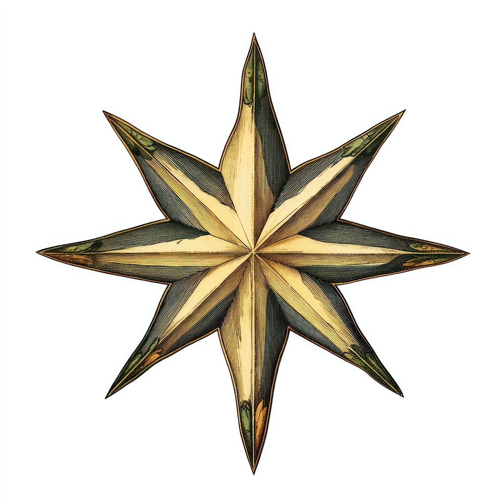 Christmas star illustration vintage symbol. | Free Photo Illustration ...