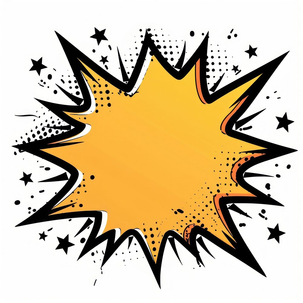 Comic-style burst graphic dynamic illustration. | Free Photo ...