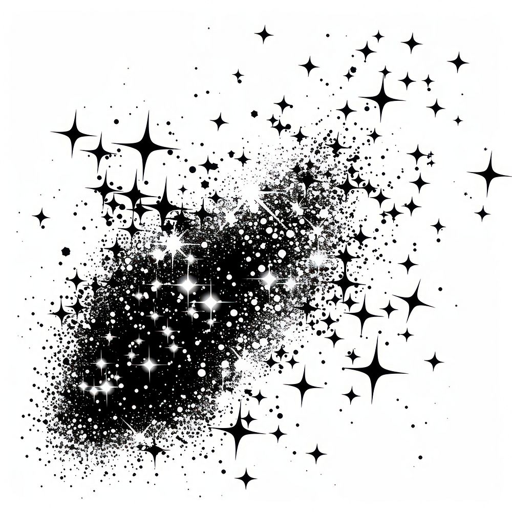 Black Sparkles vector white illustration | Free Photo Illustration ...
