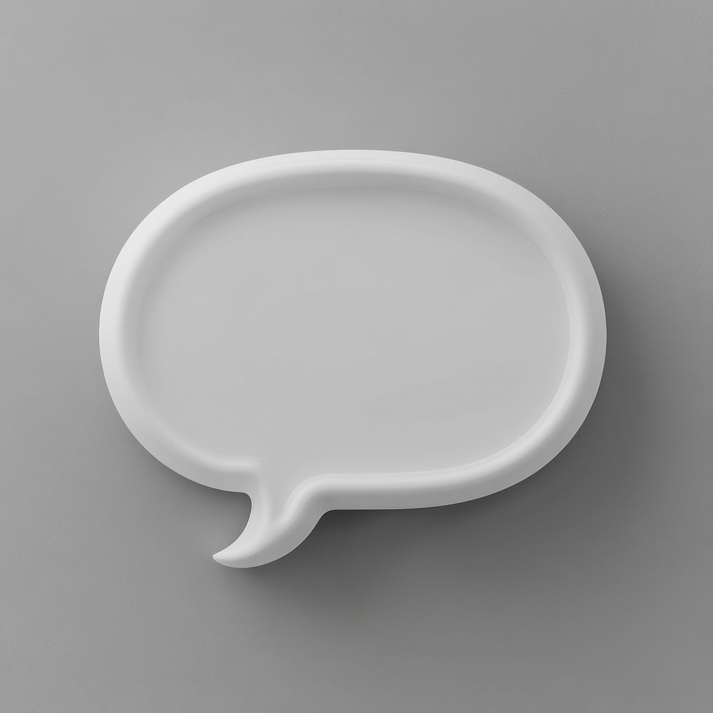 Rounded Rectangle Outline white speech | Free Photo Illustration - rawpixel
