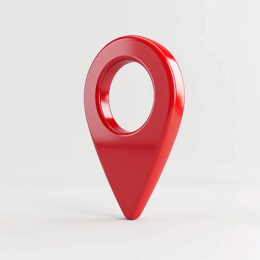 Red location pointer logo illustration | Free Photo Illustration - rawpixel