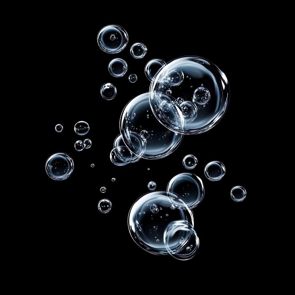 Effect bubbles background black black | Free Photo Illustration - rawpixel
