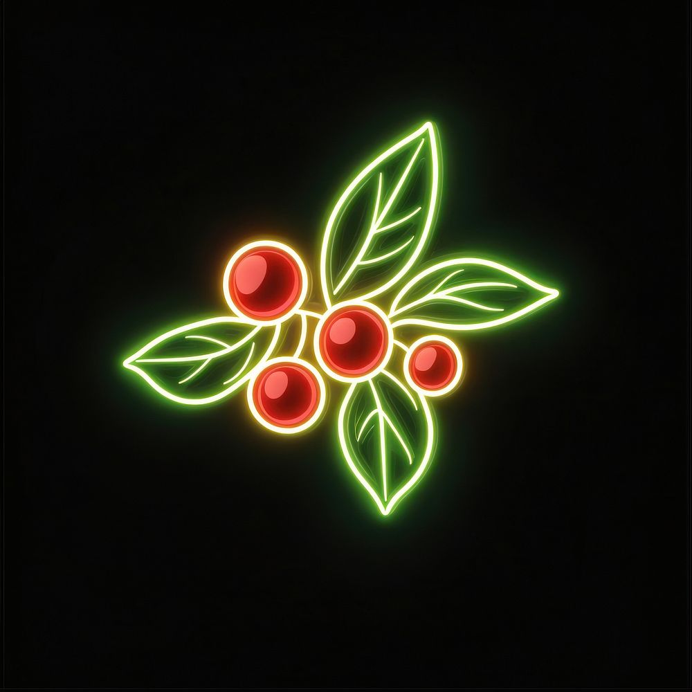 Light neon background berries. | Free Photo Illustration - rawpixel