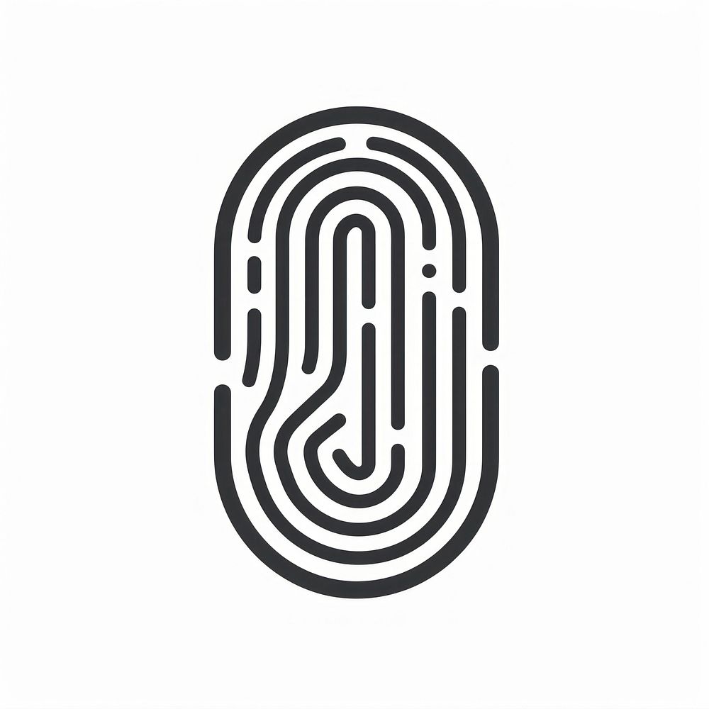 Simple fingerprint icon illustration authentication | Free Photo ...