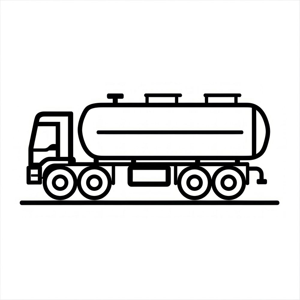 Simple oil tanker truck transportation | Free Photo Illustration - rawpixel