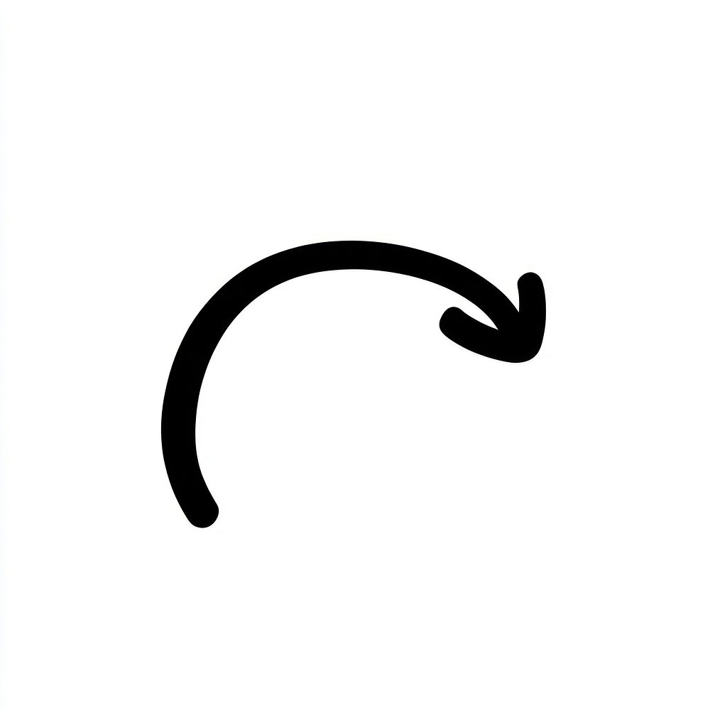 Arrow curl line symbol navigation | Free Photo Illustration - rawpixel