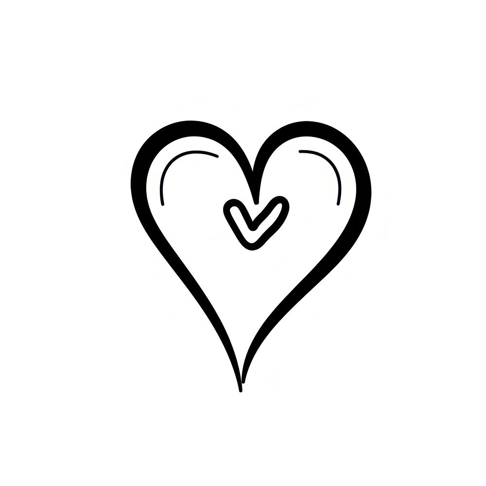 Heart drawing simple symbol. | Free Photo Illustration - rawpixel