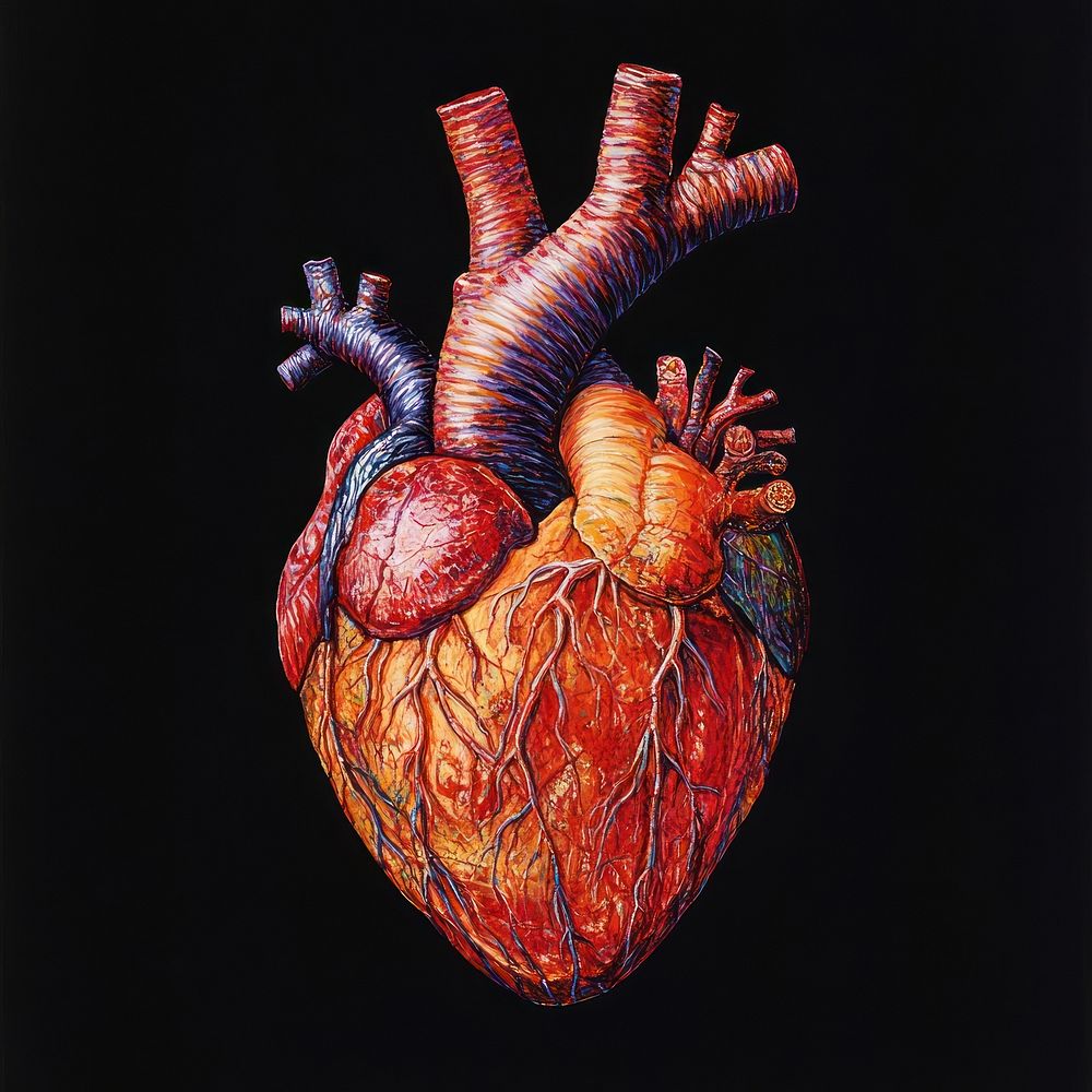 sacred heart illustration painting detailed. | Free Photo Illustration ...