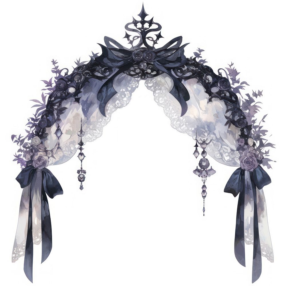 Coquette oval gothic arch illustration | Free Photo Illustration - rawpixel