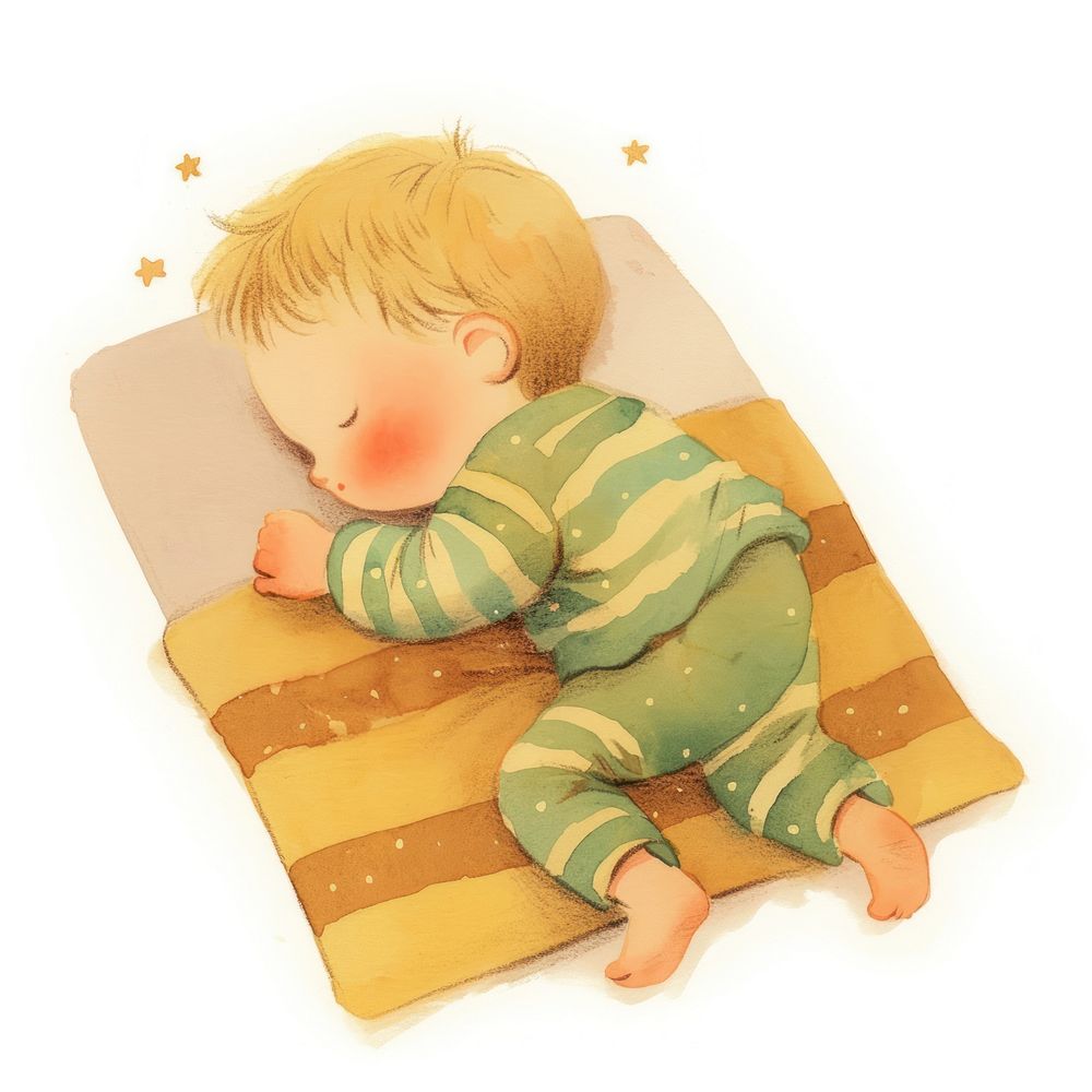 cute boy sleeping illustration child | Free Photo Illustration - rawpixel