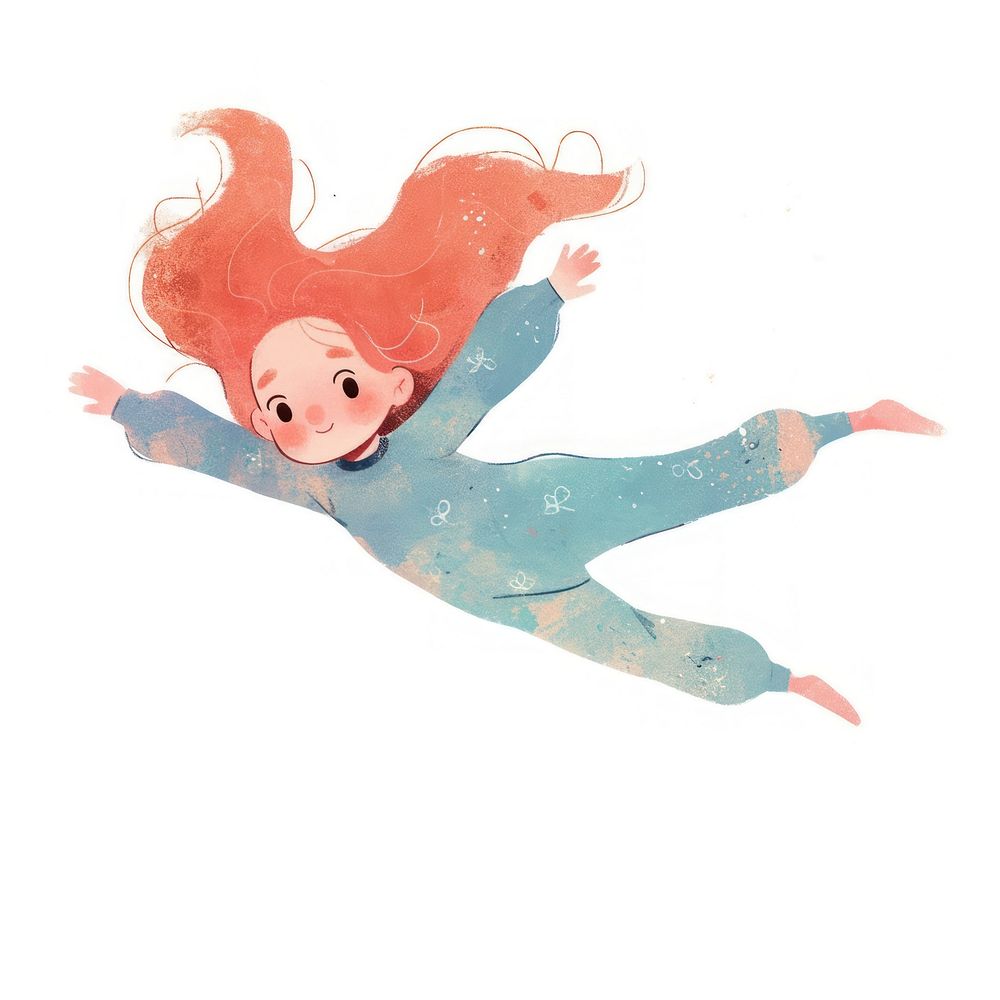 cute girl Practicing diving pose | Free Photo Illustration - rawpixel