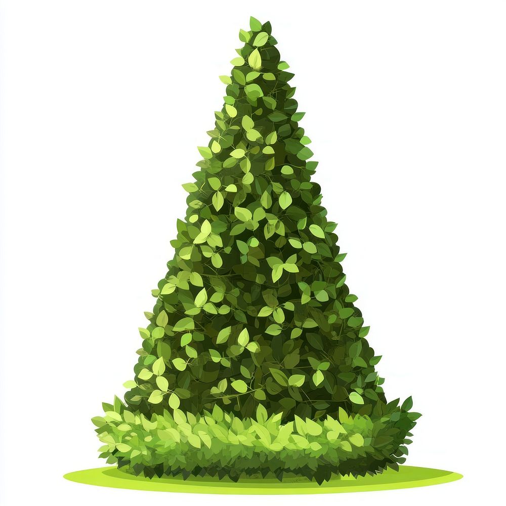 High conical triangle topiary illustration | Free Photo Illustration ...