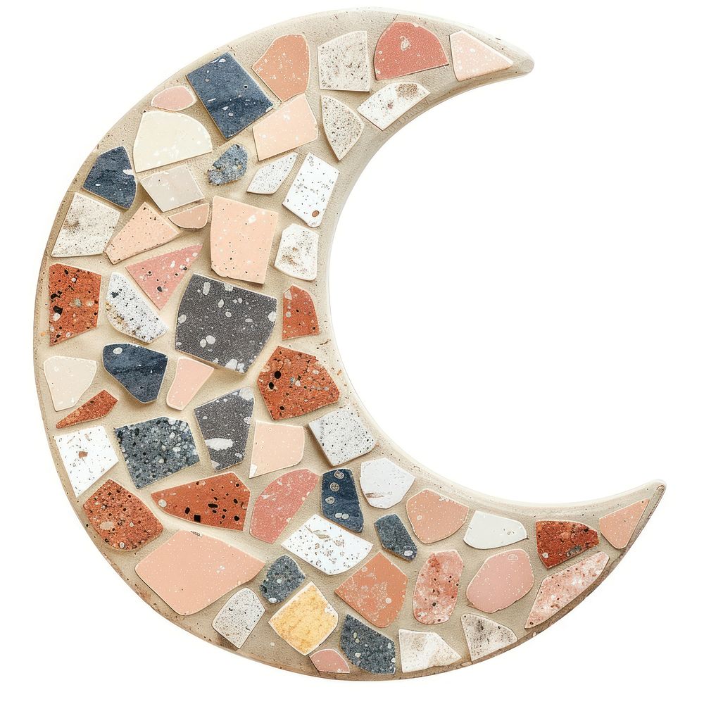 Terrazzo moon art tiles accessories. | Free Photo - rawpixel