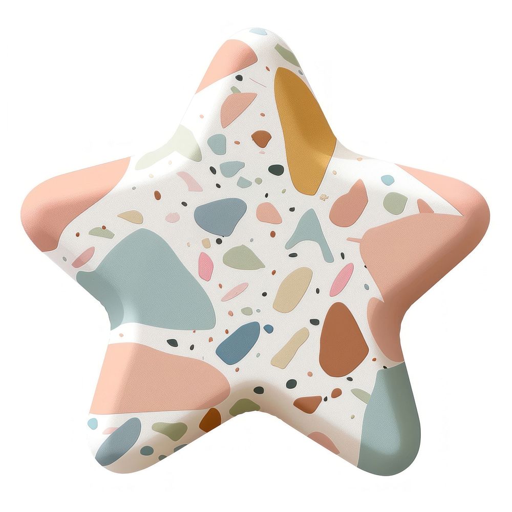 Terrazzo star blob shape art | Free Photo - rawpixel