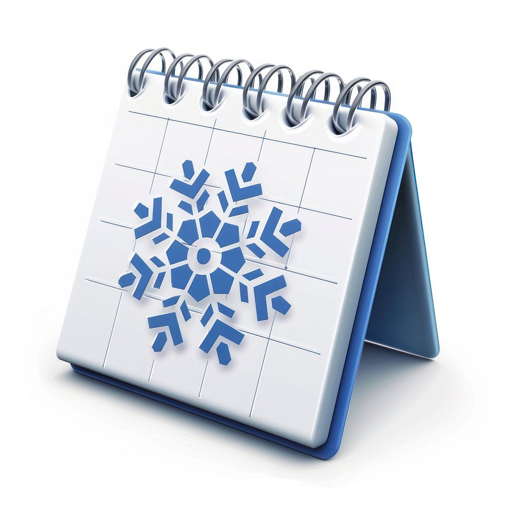 Winter calender snowflake calendar spiral. | Free Photo - rawpixel