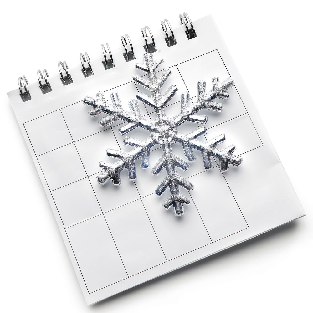Winter calender snowflake calendar decoration. | Free Photo - rawpixel