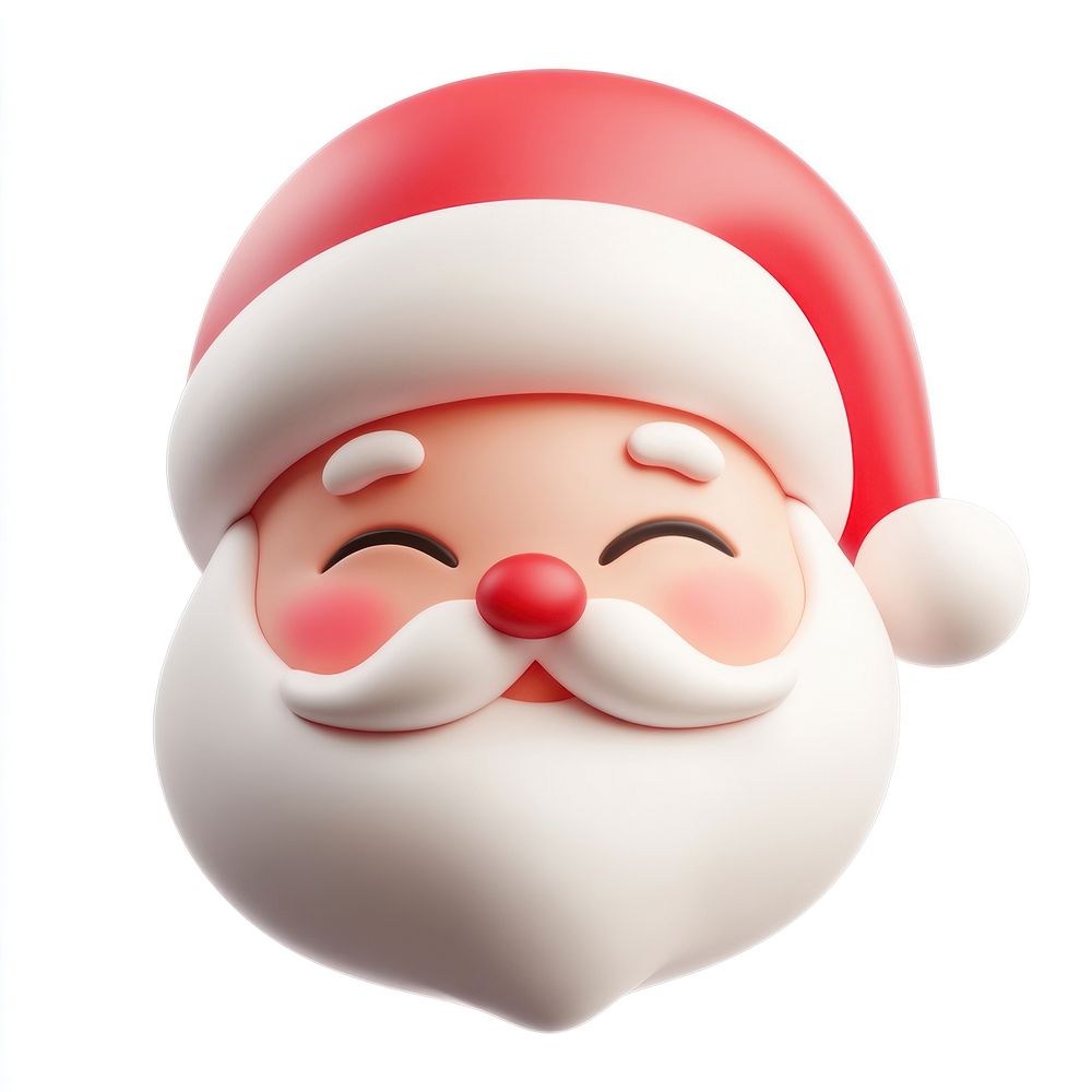 Chubby Santa head winking illustration | Free Photo Illustration - rawpixel