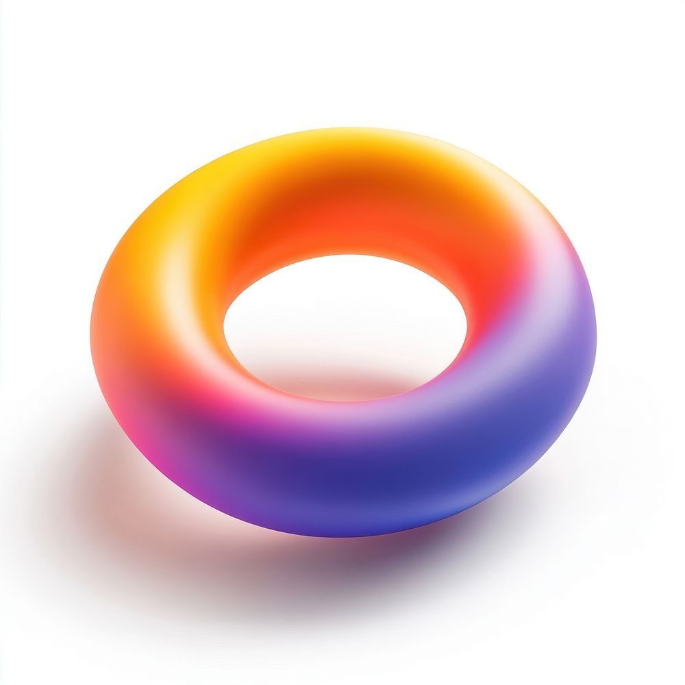 Hoop shape illustration gradient colors. | Free Photo Illustration ...