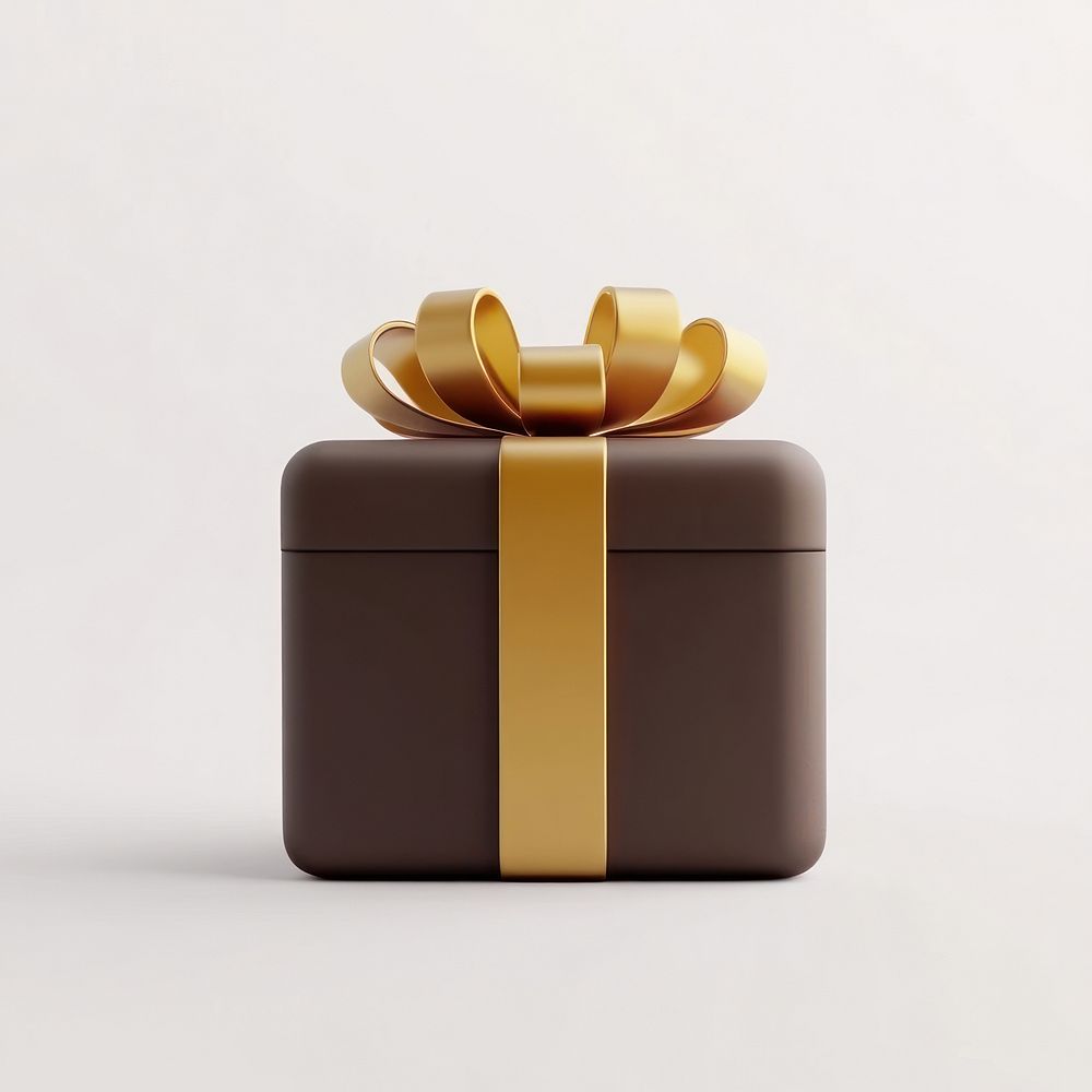 Present ribbon gift gold. | Free Photo Illustration - rawpixel