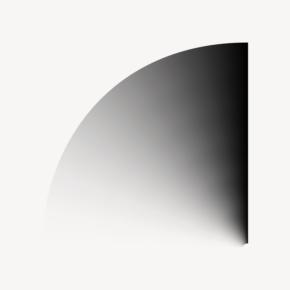 Minimalist gradient quarter circle | Free Photo Illustration - rawpixel