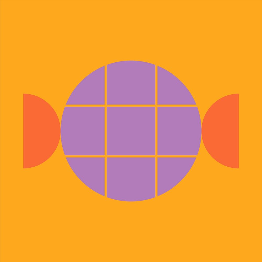 Purple candy geometric food flat | Free Photo Illustration - rawpixel