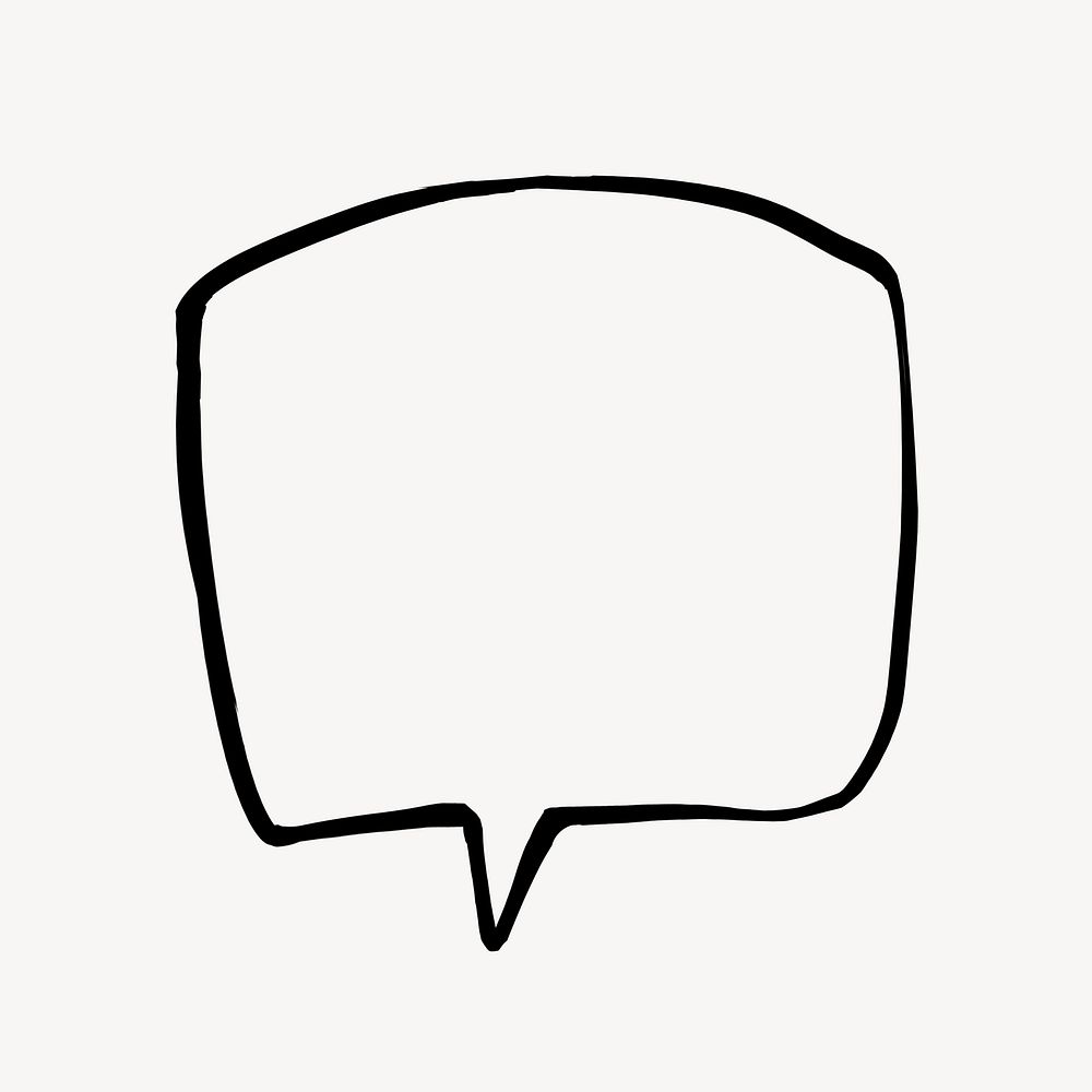 Simple speech bubble illustration vector | Free Vector Illustration ...